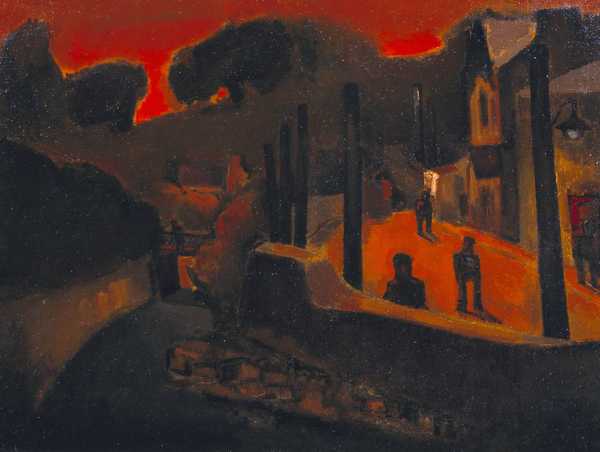 ‘Evening, Ystradgynlais‘, Josef Herman, 1948 | Tate