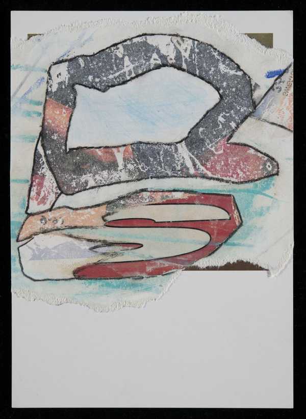 Worked postcard‘, Prunella Clough, [1990s]‘, Prunella Clough, [1990s ...