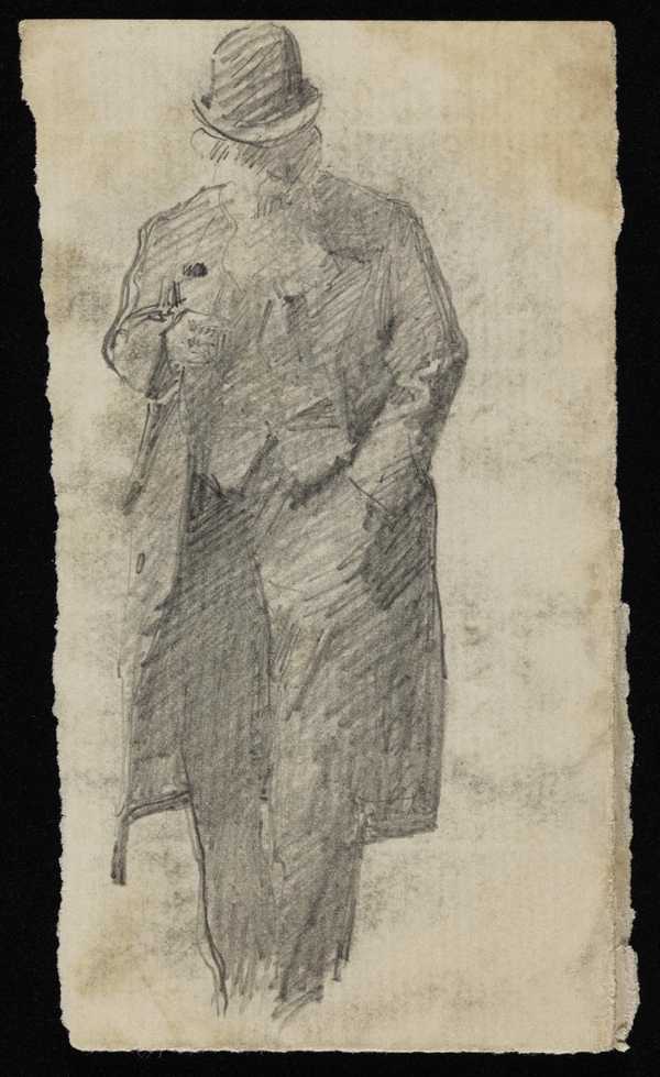 Sketch of a bearded man‘, Thomas Cooper Gotch‘, Thomas Cooper Gotch ...