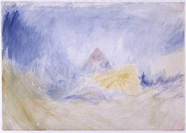 ‘A Storm (Shipwreck)‘, Joseph Mallord William Turner, c.1822–3 | Tate