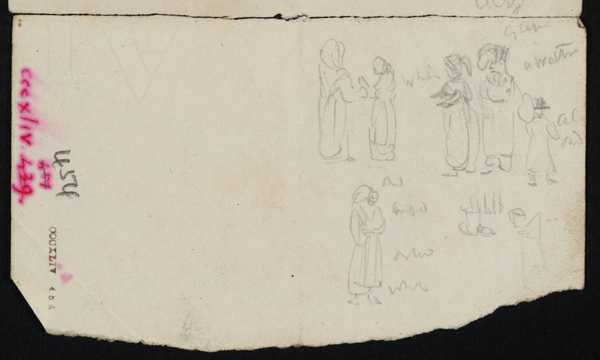 ‘Figure Sketches‘, Joseph Mallord William Turner, c.1830–41 | Tate