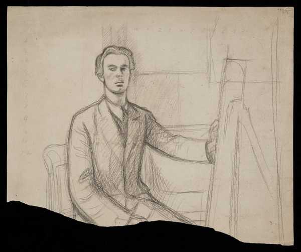Study of a young unidentified man‘, Sir William Rothenstein‘, Sir ...