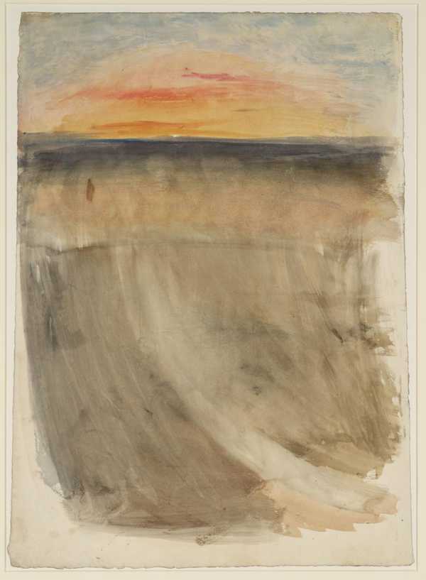 ‘Sea and Sky‘, Joseph Mallord William Turner, c.1820–30 | Tate
