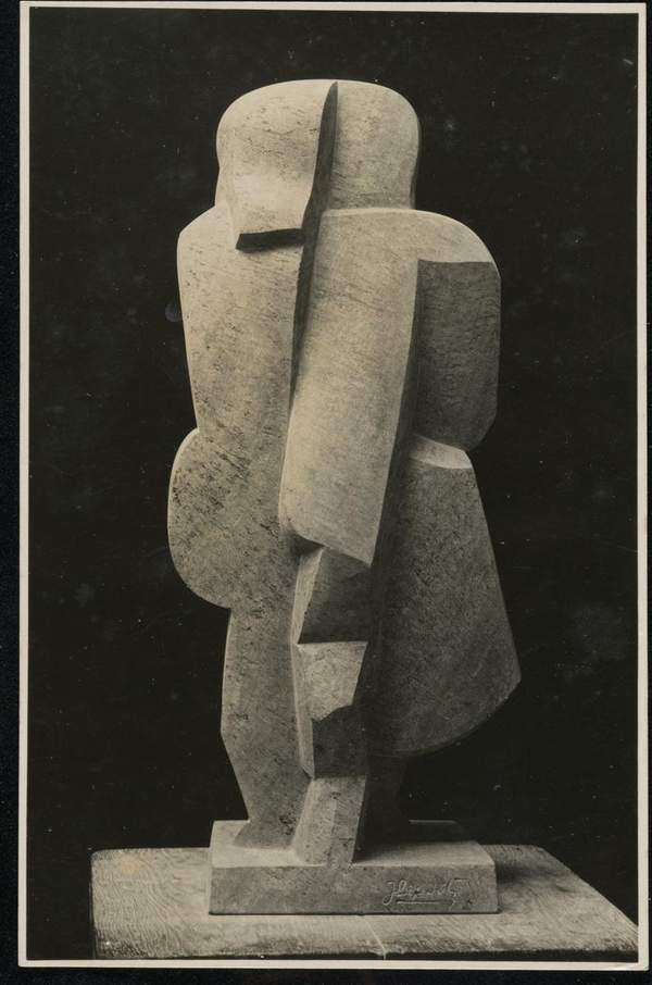 Version of ‘Seated Man/Harlequin with Mandolin’(?)‘, Marc Vaux, [1920 ...