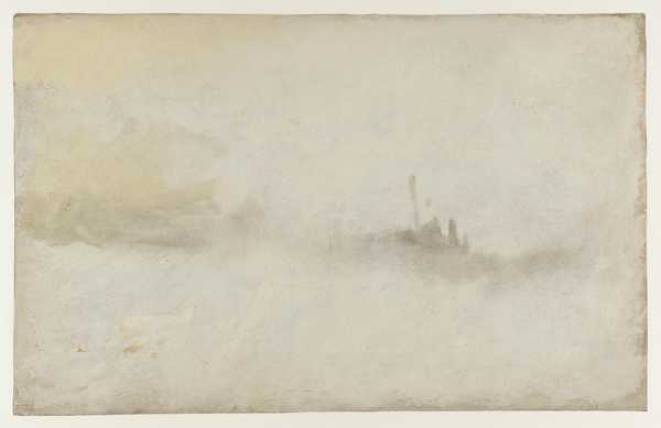 ‘Ship in a Storm‘, Joseph Mallord William Turner, ?c.1840–5 | Tate
