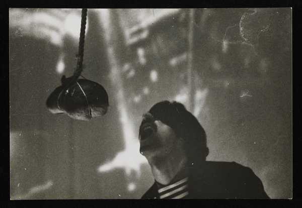 Photograph of an episode from ‘Buffet Car News’, a performance by Ian ...