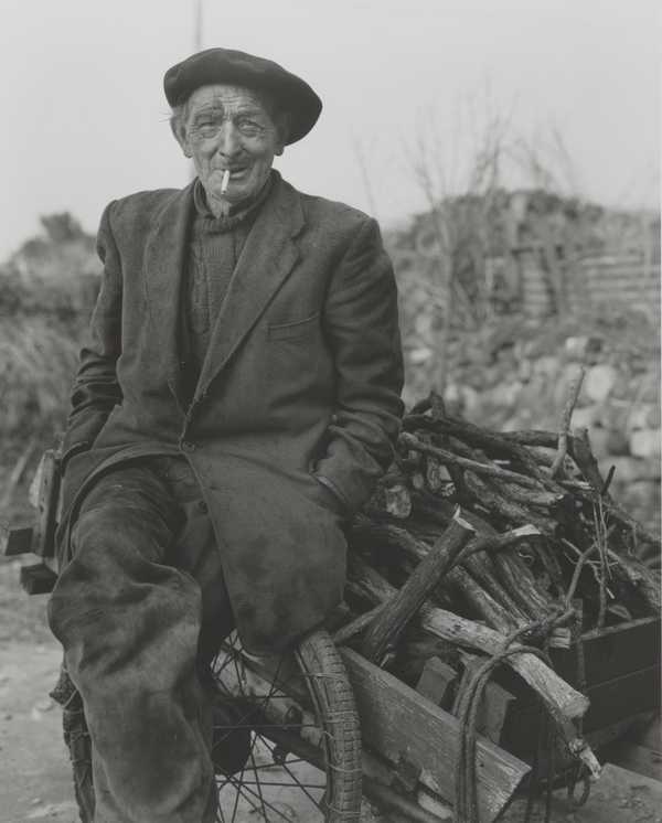 ‘Geoff Lace with gorse sticks, the Lhen‘, Chris Killip, 1970–3, printed ...