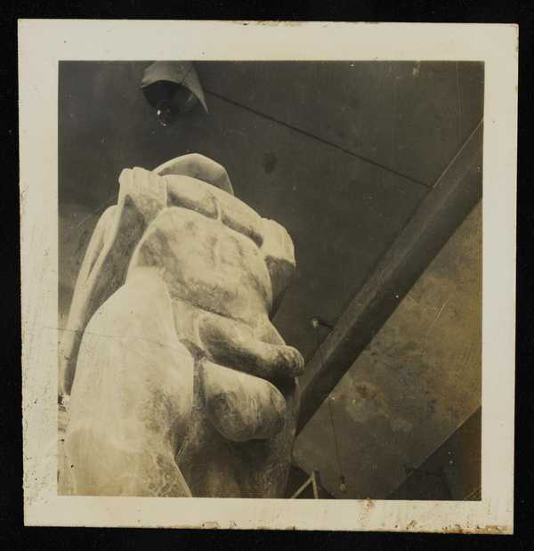 Photograph of detail of ‘Adam’ by Jacob Epstein‘, Anonymous, [c.1938–9 ...