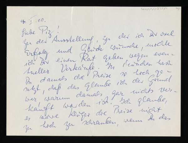 Letter from Gretl Rupé‘, Gretl Rupé, recipient: Marie-Louise Von ...