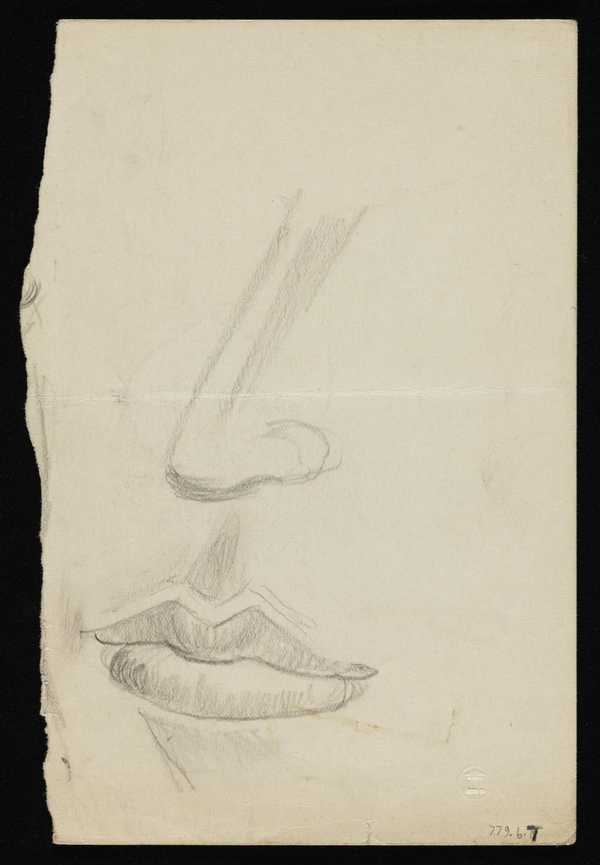 Study of a nose and mouth‘, John Banting‘, John Banting – Tate Archive ...
