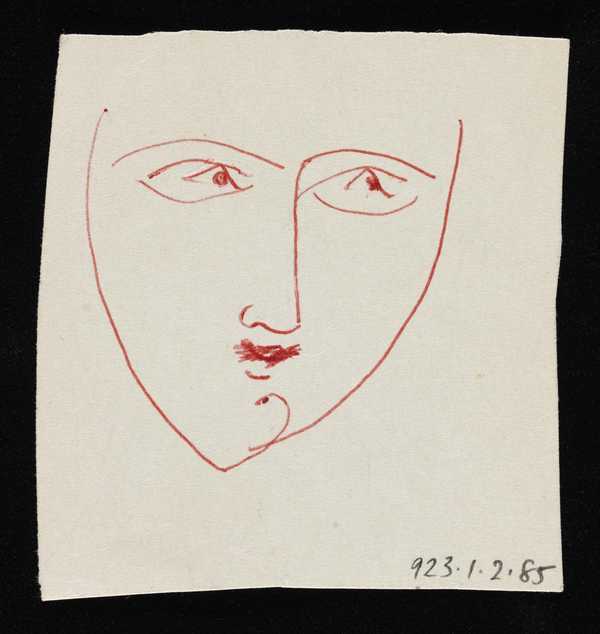 Drawing of a face by Cecil Collins‘, Cecil Collins‘, Cecil Collins ...