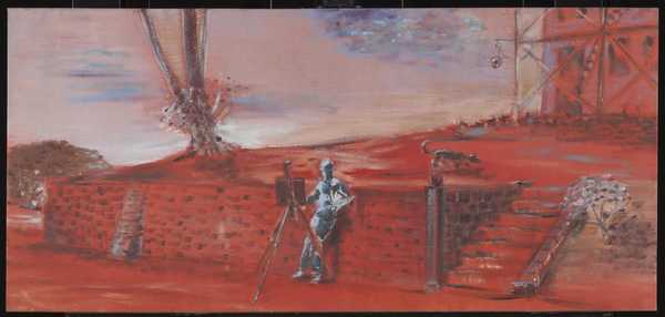 ‘Painter (Red)‘, Merlin James, 1986 | Tate