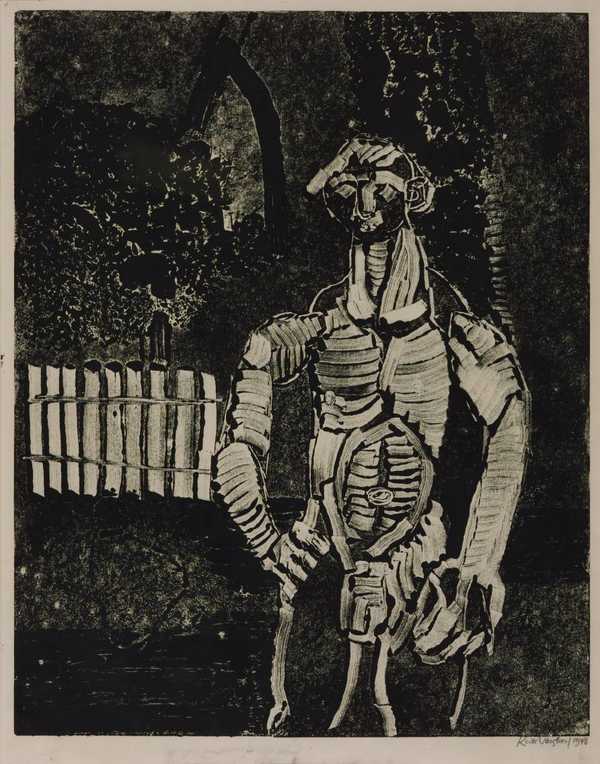 ‘Figure in a Churchyard‘, Keith Vaughan, 1948 | Tate