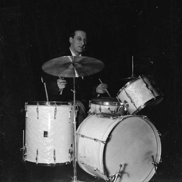 Photograph of Tony Crombie performing on drums‘, Nigel Henderson, [c ...