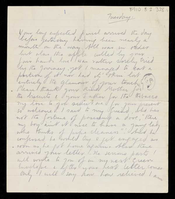 Letter from John Nash to Christine Nash‘, John Nash, recipient ...