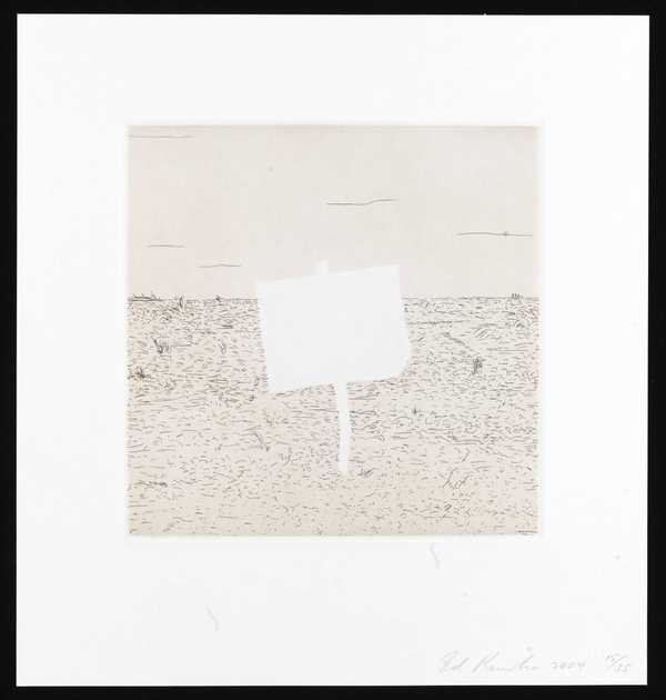 ‘Blank Signs #3‘, Edward Ruscha, 2004 | Tate