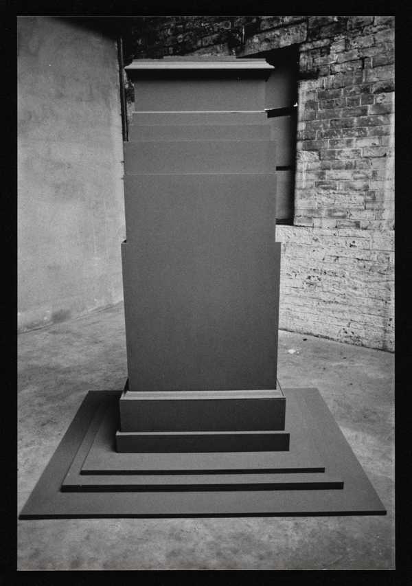 Black and white photograph of ‘The Cenotaph Project’ by Stuart Brisley ...