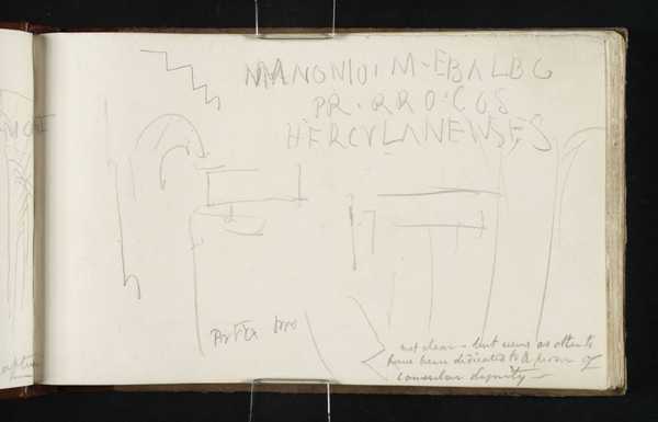 ‘Inside the Theatre, Herculaneum, with the Inscription to Marcus Nonius ...