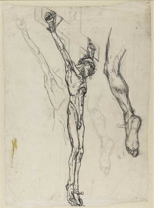 Studies for ‘Dice Players at the Foot of The Cross’‘, David Jones ...