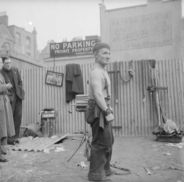 Photograph shows Saxon the Strong Man‘, Nigel Henderson, [1952]‘, Nigel ...
