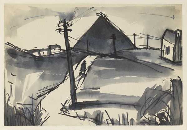 Sketch of the road to the tip‘, Josef Herman‘, Josef Herman – Tate ...