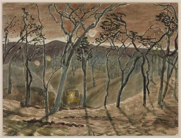 ‘Gallabat: Guns Firing on Metemma‘, Edward Bawden, 1940 | Tate