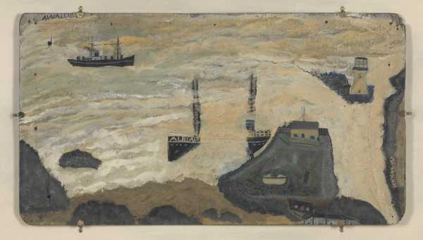 ‘Wreck of the Alba‘, Alfred Wallis, c.1938–9 | Tate