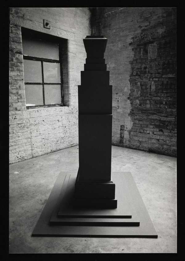 Black and white photograph of the ‘Cenotaph Project’, by Stuart Brisley ...