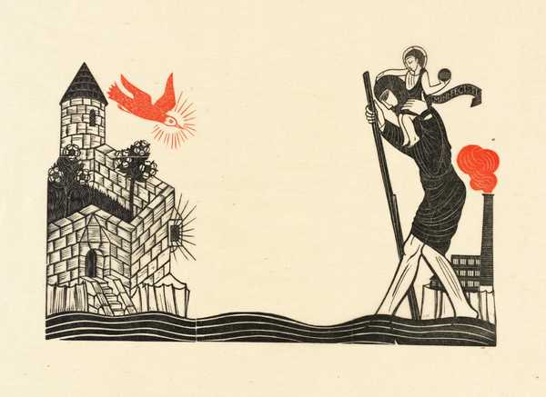 ‘Daily Herald Order of Industrial Heroism‘, Eric Gill, 1923 | Tate