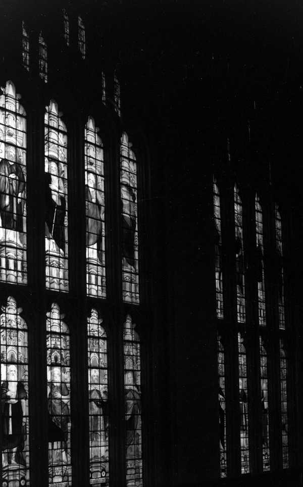 Photograph of stained glass windows at New College in Oxford‘, John ...