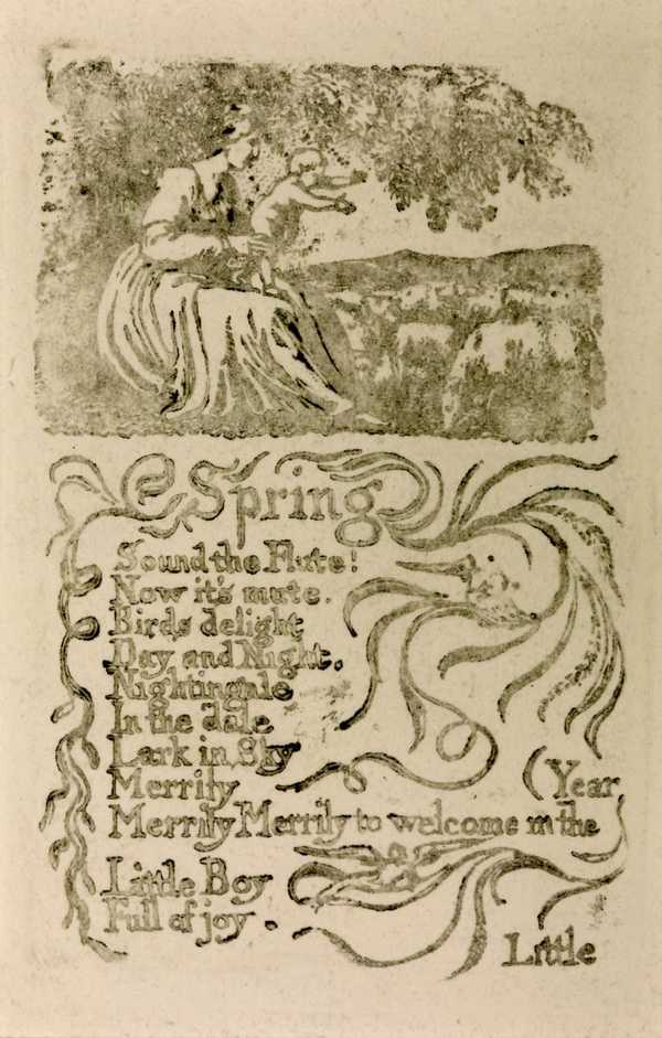 ‘Songs of Innocence and of Experience’: ‘Spring’‘, William Blake, 1794 ...