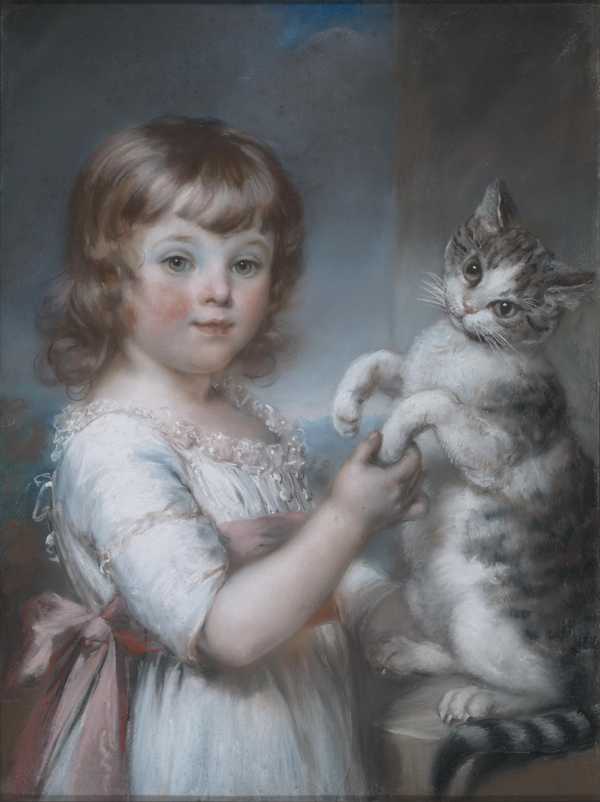 ‘Boy and Cat‘, John Russell, 1791 | Tate