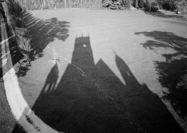Photograph of shadow created by the Gothic Temple in Stowe ...