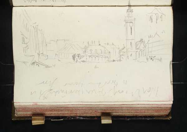 ‘A Town Square, with a Tower and Arcaded Building‘, Joseph Mallord ...