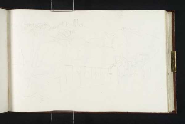 ‘Elvet Bridge and Gilesgate, Durham‘, Joseph Mallord William Turner ...