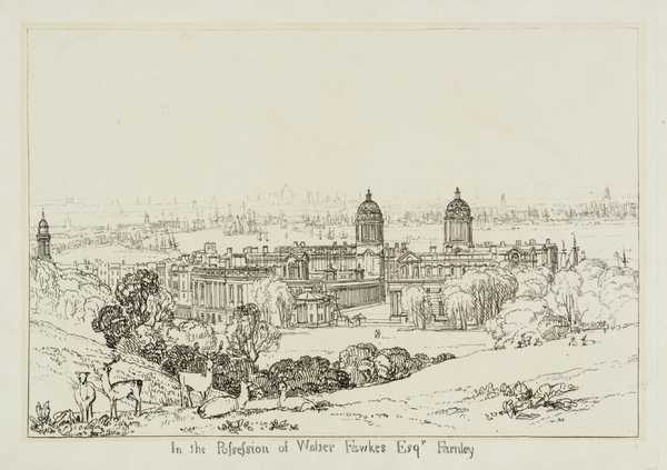 ‘London from Greenwich‘, Joseph Mallord William Turner, 1811 | Tate