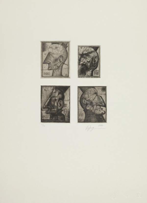 ‘Untitled (Four Head Composite)‘, Alexander Brodsky, Ilya Utkin, 1990 ...