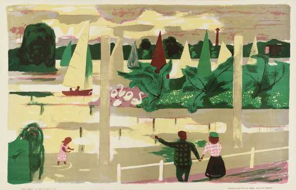 ‘Thames Regatta‘, Julian Trevelyan, 1951 | Tate