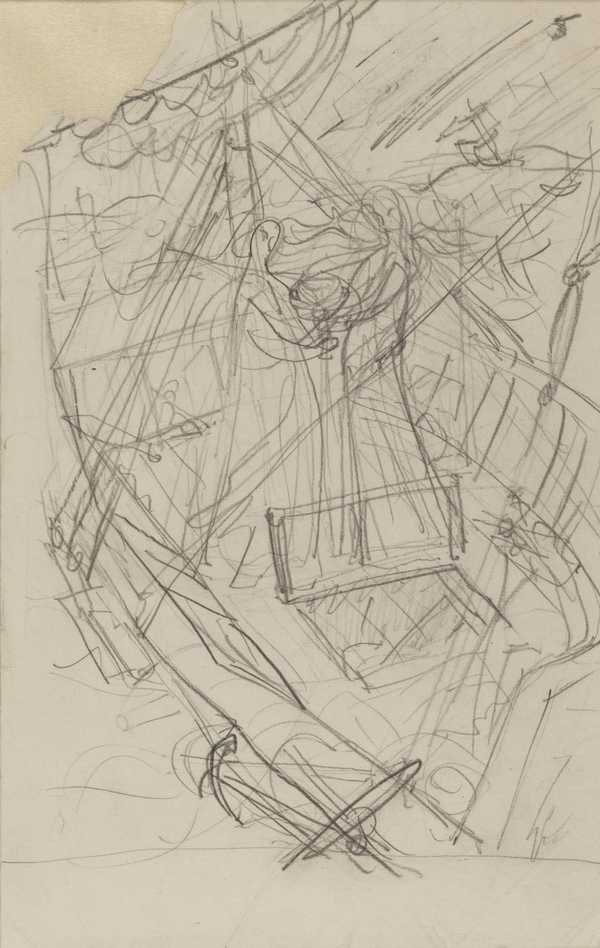 Preliminary study for ‘Trystan Ac Essyllt’‘, David Jones, [c.1960–2 ...
