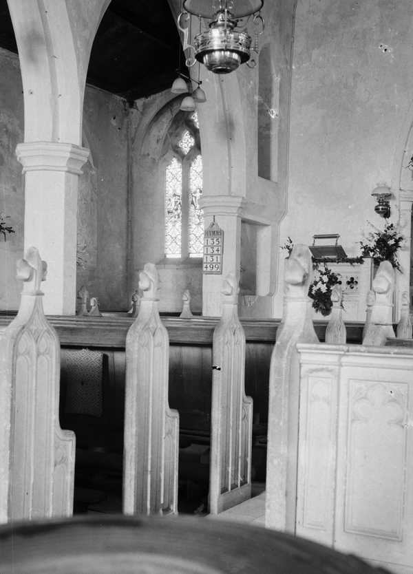 Photograph of the interior of St Giles’ Church in Horspath, Oxfordshire ...