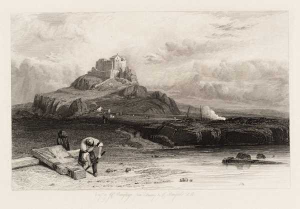 ‘Roque de Guet, Guernsey, engraved by J.C. Armytage‘, after Clarkson ...