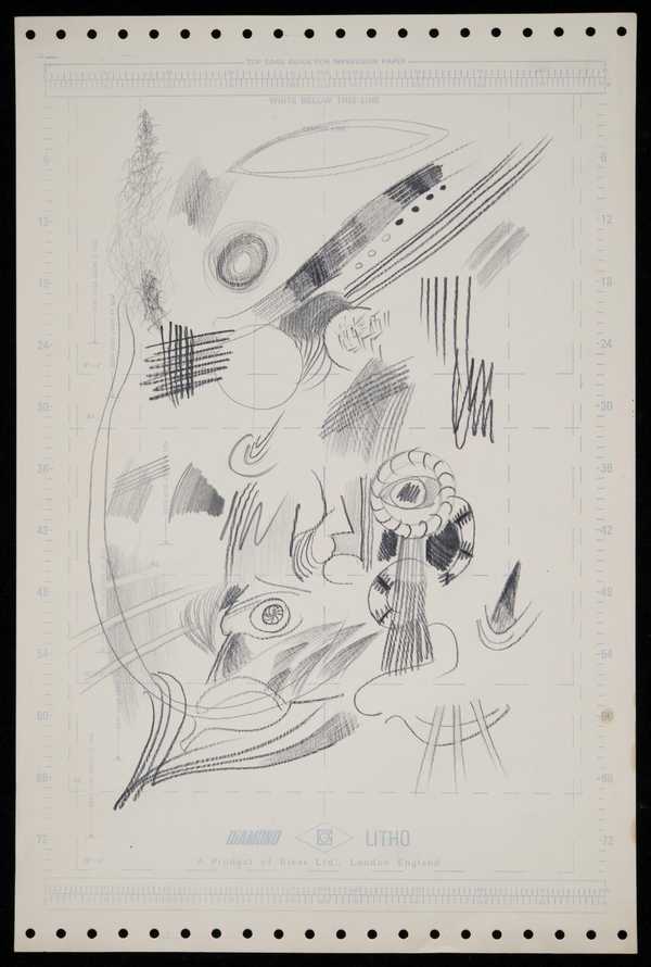 Lithographic experiment‘, Cecil Collins‘, Cecil Collins – Tate Archive ...