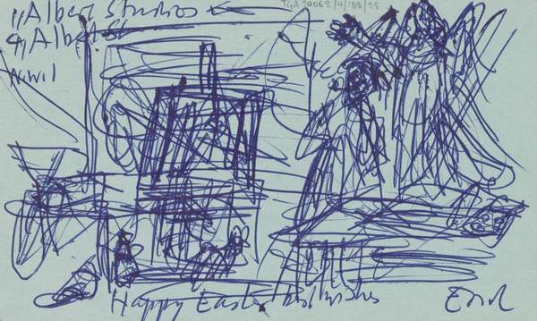 Postcard from Erich Kahn to J.P. Hodin‘, Erich Kahn, recipient: Dr J. P ...