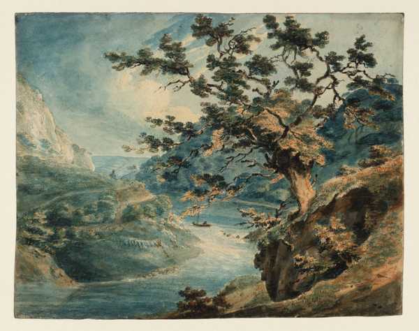 ‘View in the Avon Gorge‘, Joseph Mallord William Turner, 1791 | Tate