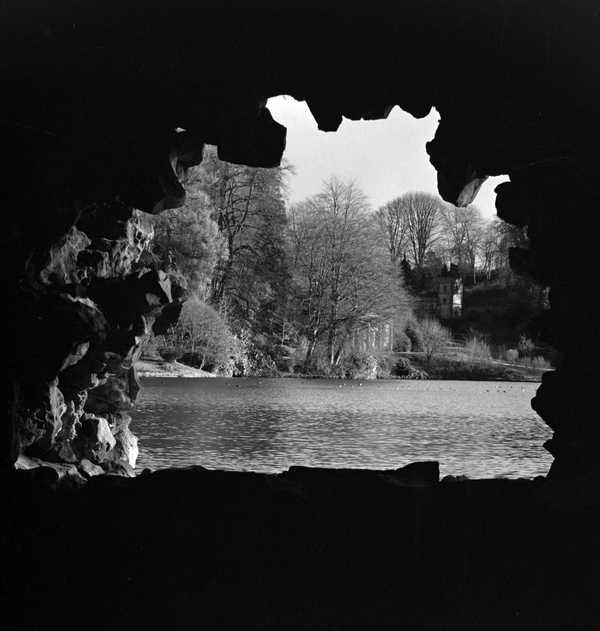 Photograph of view from the Grotto at Stourhead Estate near Mere ...