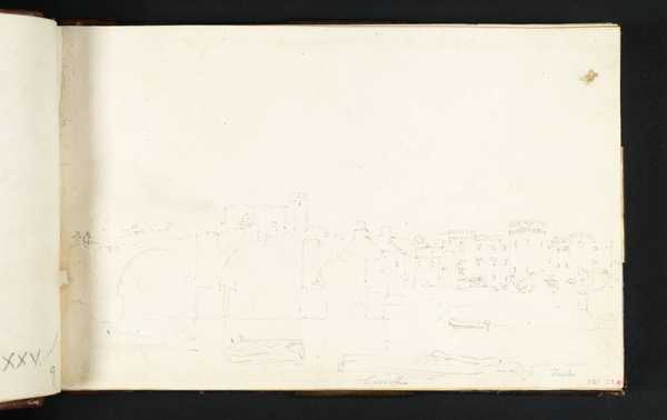 ‘Cardiff: The Castle and Bridge over the River Taff‘, Joseph Mallord ...