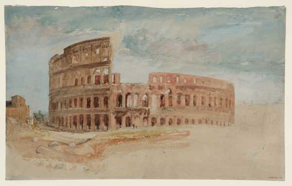 ‘The Colosseum, Rome, from the West‘, Joseph Mallord William Turner ...