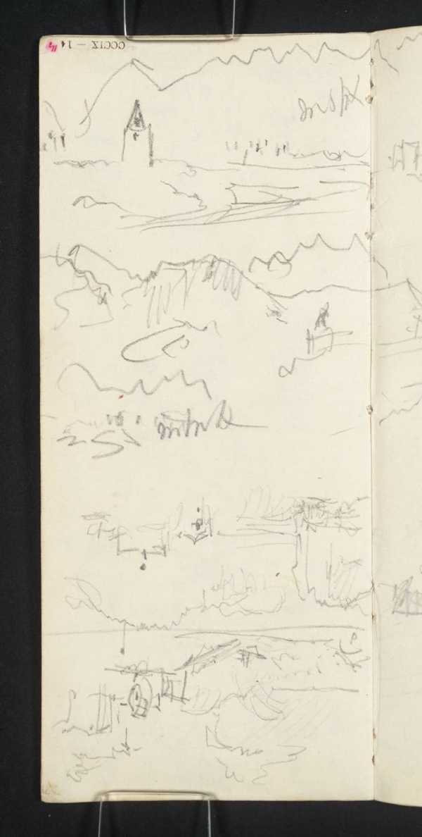 ‘Town, with Mountains‘, Joseph Mallord William Turner, 1843 | Tate