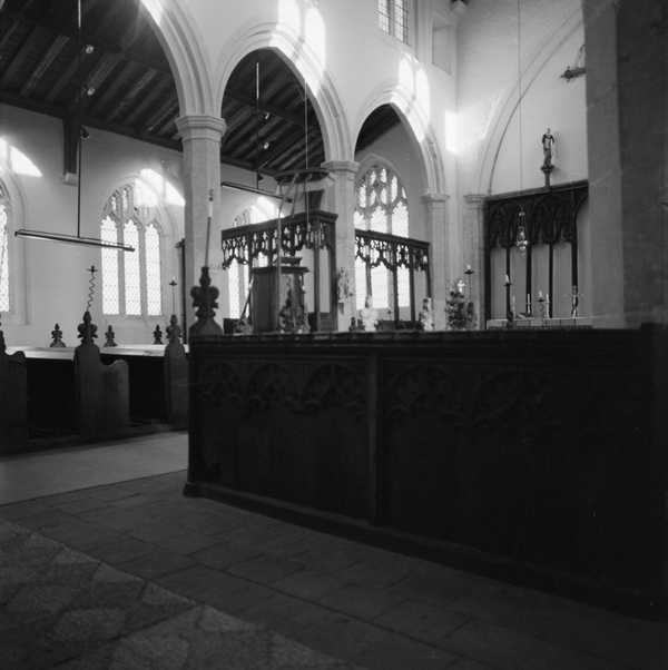 Photograph of the interior of St Nicholas’ Church in Addlethorpe ...