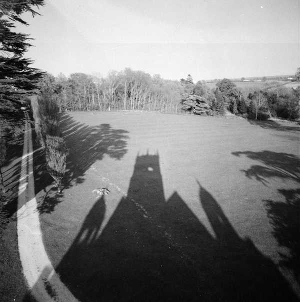 Photograph of shadow created by the Gothic Temple in Stowe ...